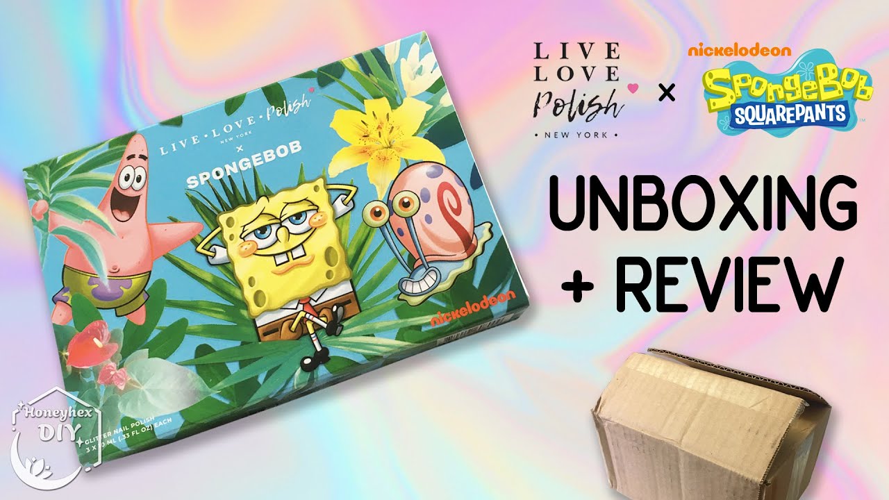 Live Love Polish x Spongebob Nail Polish Collection: Unboxing + Review