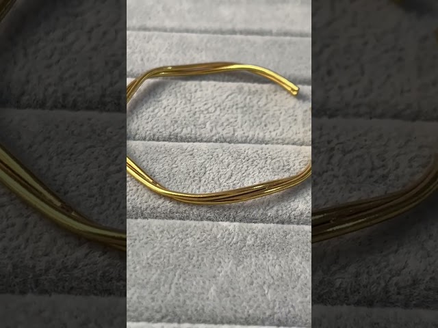 Bracelets - Bamboo Design Gold Plated Handcuff Bracelet Manufacturer from Jaipur