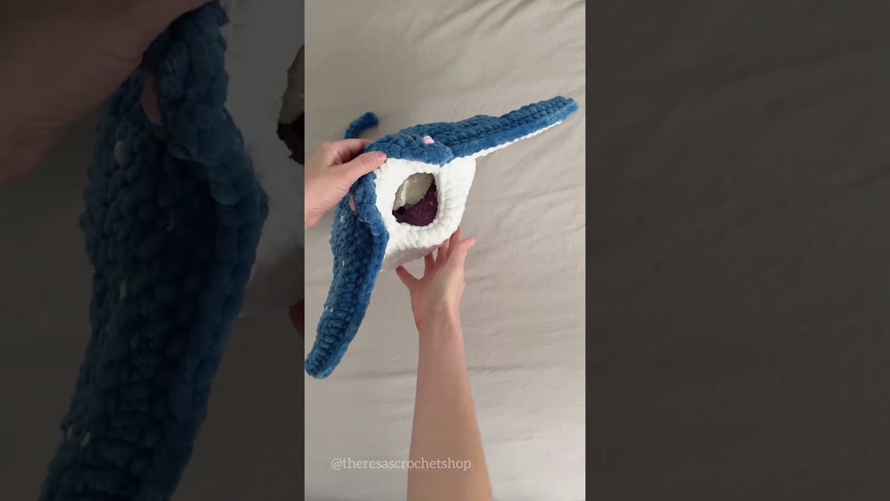 How Many Minis Fit Inside the Mega Ray?? | #crochet #amigurumi #nosew