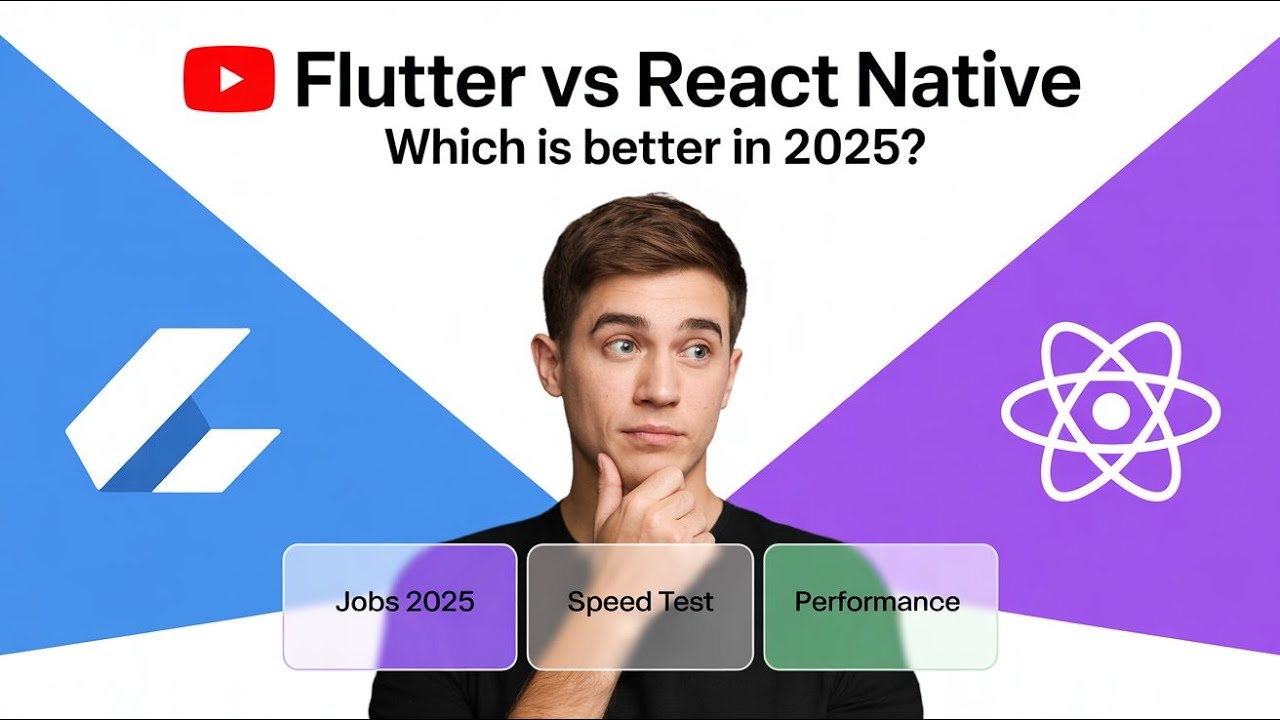 Flutter vs React Native in 2025 – Which One Should You Learn?  | Performance, Jobs & UI in 2025