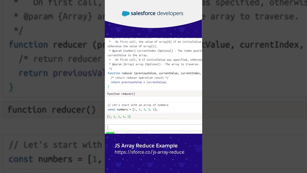 JavaScript Array Operations - Reduce #Shorts