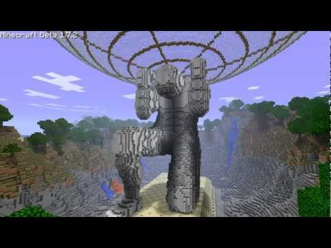 Atlas statue Minecraft Map