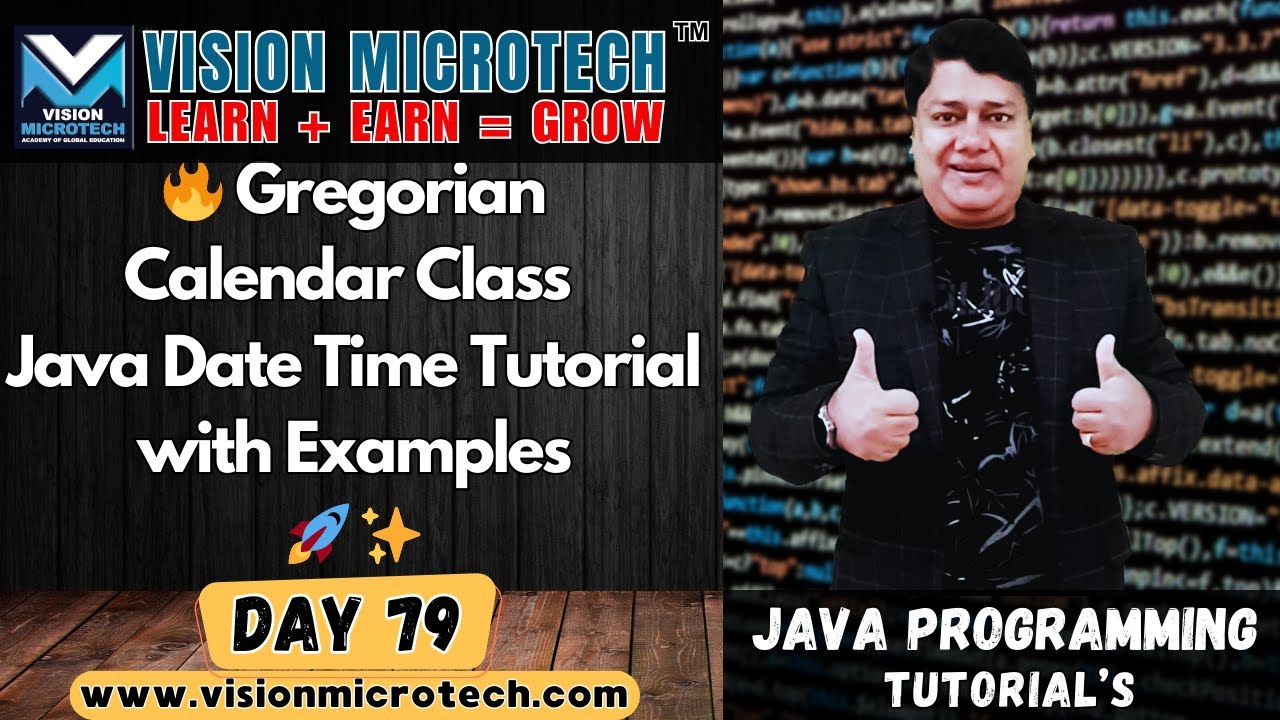 🔥 Gregorian Calendar Class in Java | Java Date Time Tutorial with Examples 🚀 ✨