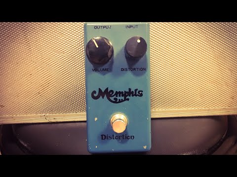 Vintage Memphis Mos Fet Distortion pedal blue Japan like mxr | Reverb