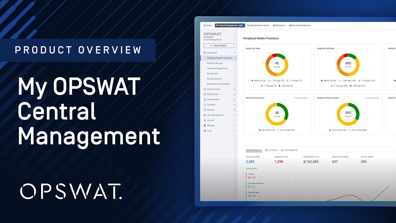 Streamlined MetaDefender Management | My OPSWAT Central Management (OCM) Product Overview