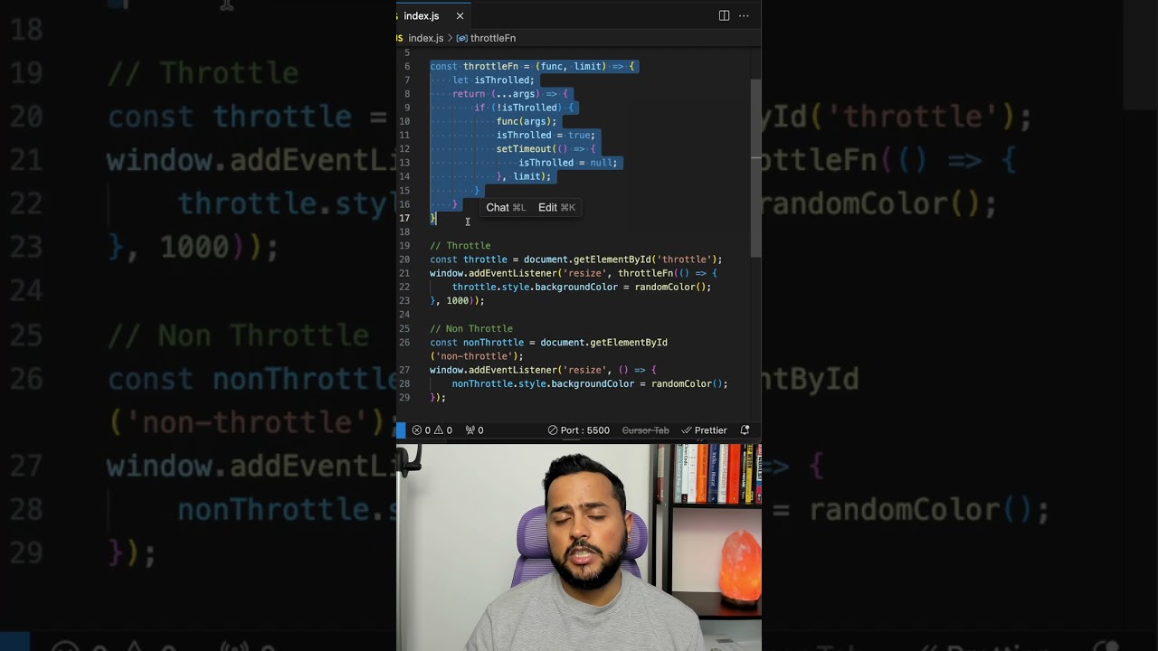 Throttle Your Functions! Stop Wasting Resources in JavaScript! #programming #coding #javascript