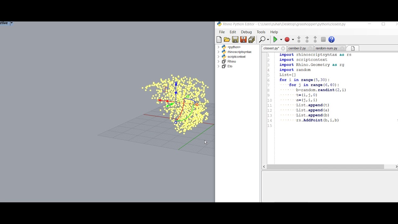 Rhino Python Scripter-Deneme