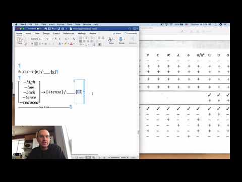 Ling 201 - Intro Linguistics - Distinctive Feature Practice #6