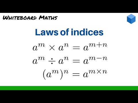 Laws of indices (part 1)