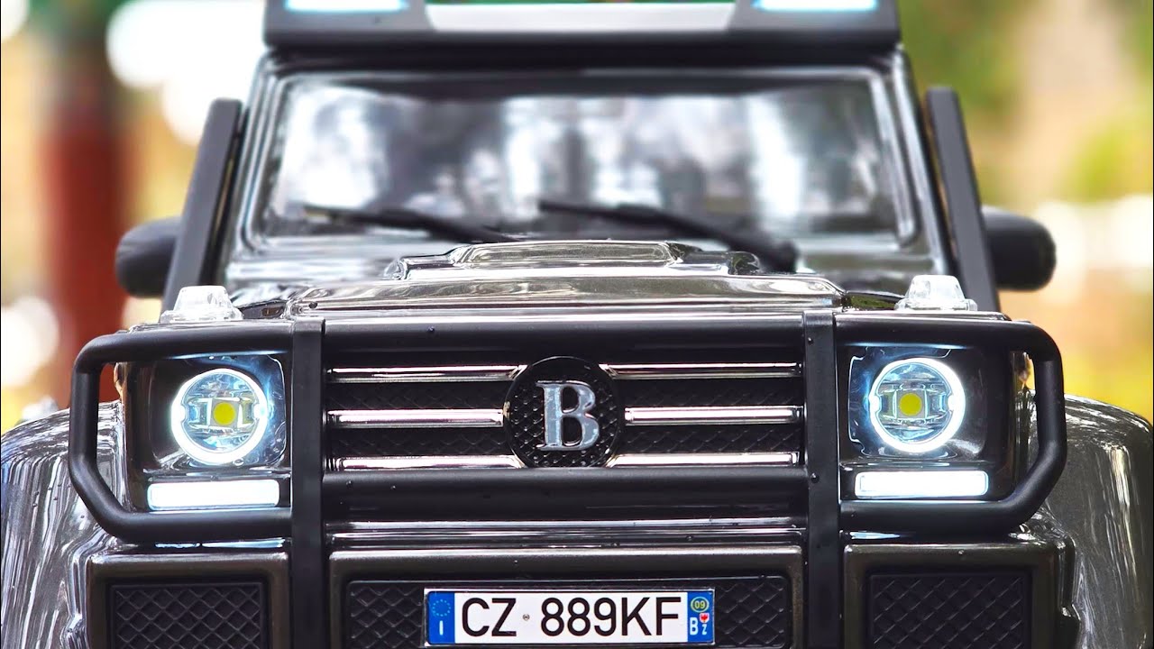 1/10 Scale RC Car Yikong YK4106 Benz BRABUS Unboxing & How to soft shock setting?