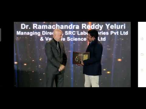 Dr. Yeluri Ramachandra Reddy garu Receiving TIMES 40 UNDER 40 award by TIMES OF INDIA