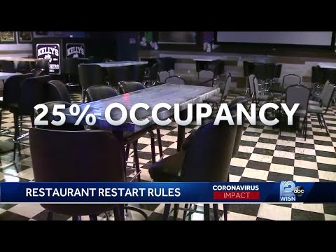 Milwaukee restaurant restart rules include 25% dine-in occupancy