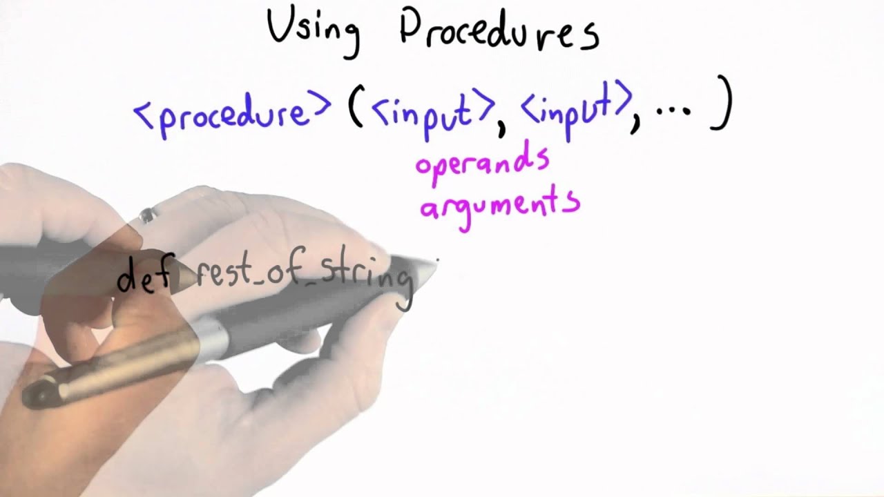 Using Procedures - Intro to Computer Science