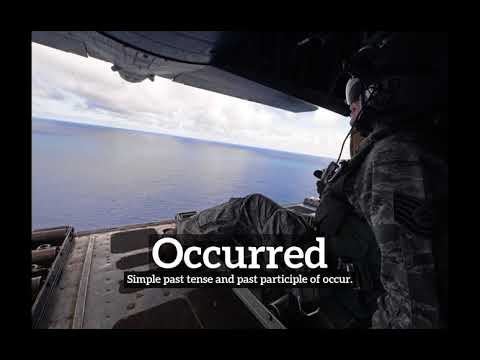 What is Occurred? | How Does Occurred Look? | How to Say Occurred in English?