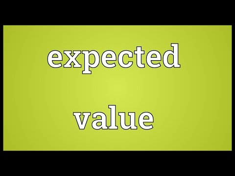Expected value Meaning