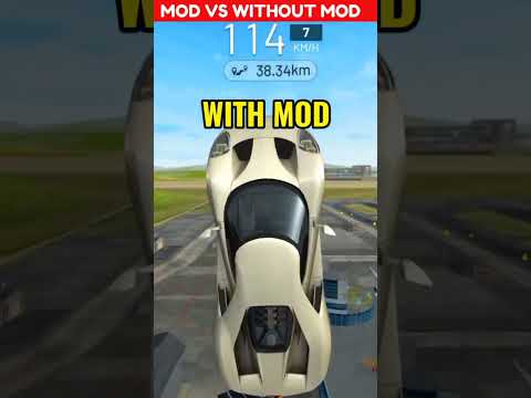 MOD VS WITHOUT MOD 🤠 Extreme car driving Simulator🤯