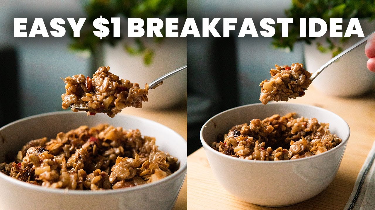 This Easy Apple Cinnamon Oatmeal is Only $1 (Cheap Breakfast)