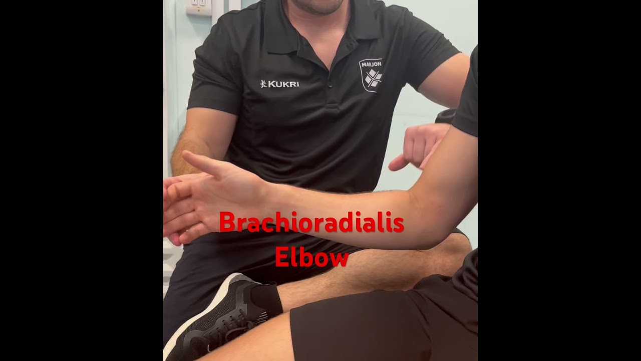 Elbow palpations with James Hedges - brachioradialis muscle #anatomybasics #anatomy #elbow