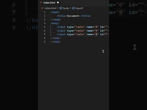 html radio buttons