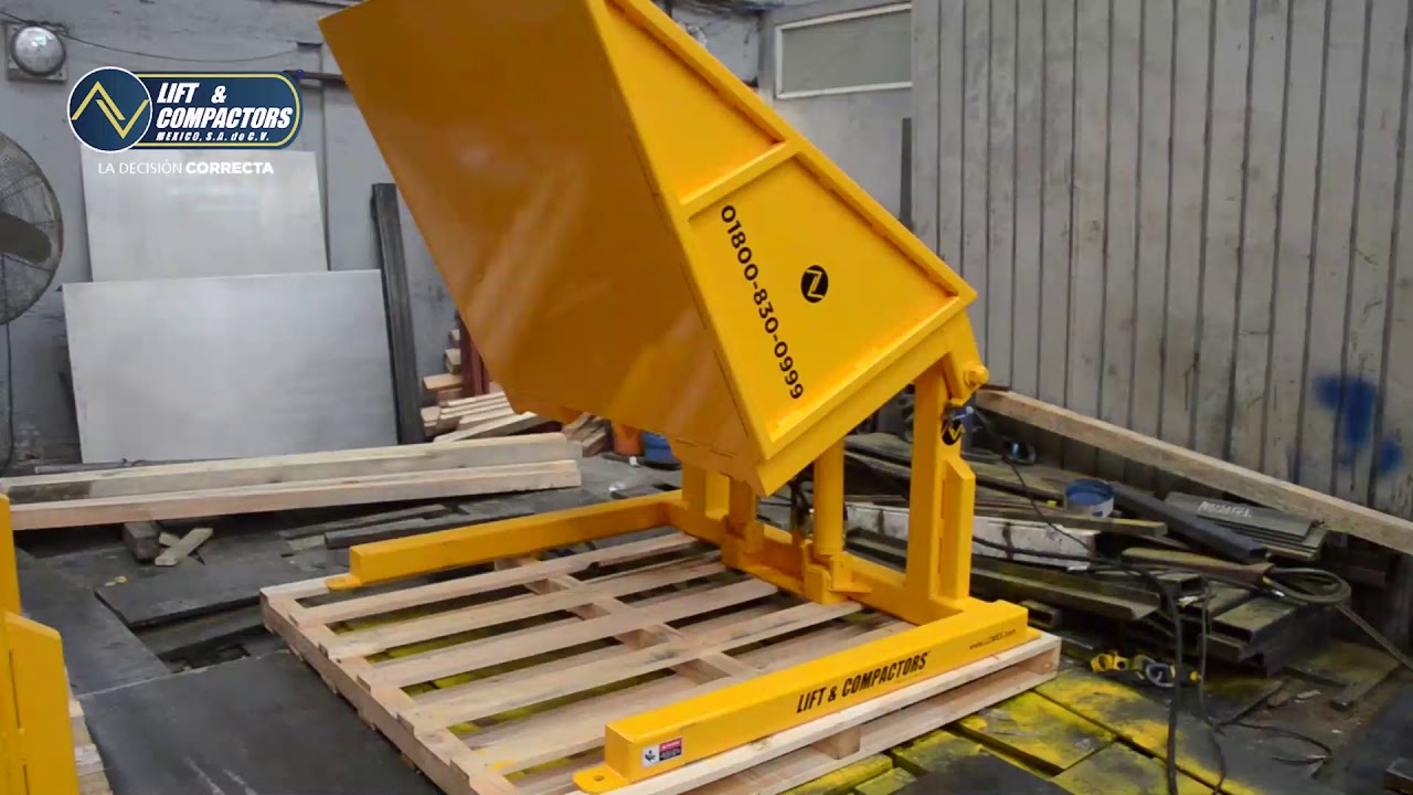 Volteadores para contenedores industriales para ergonomía - Lift & Compactors