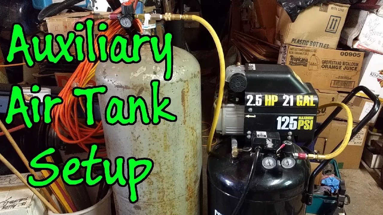 Air Compressor Auxiliary Tank Setup, First Air Compressor Advice