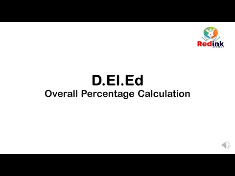 Overall Percentage Calculation | D. E l. Ed