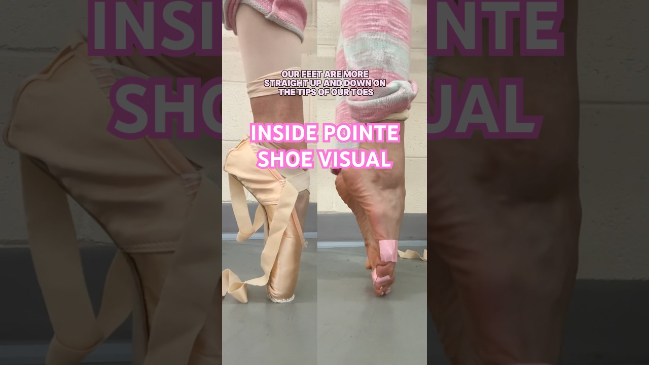 INSIDE POINTE SHOES #ballerina#visual#pointeshoes#dancer#reality#explained#athlete#insidelook