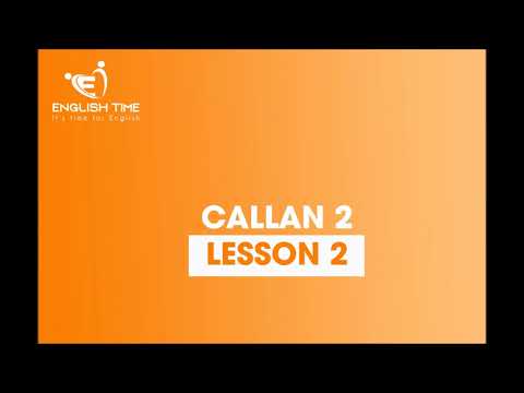 Lesson 2 - Homework Callan 2 - English Time