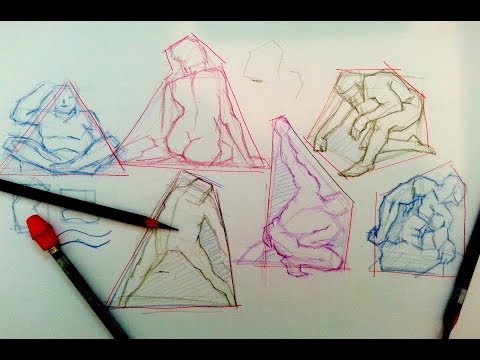 How to sketch and draw people Part 3 - What is Blocking In? How to ...