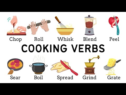 50 Cooking Verbs | English Vocabulary with Picture | Common Verbs in English