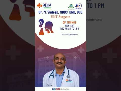 Dr. M. Sudeep MBBS, DNB, DLO | ENT Surgeon | #ajarahospitals | #warangal | #yshortsindia
