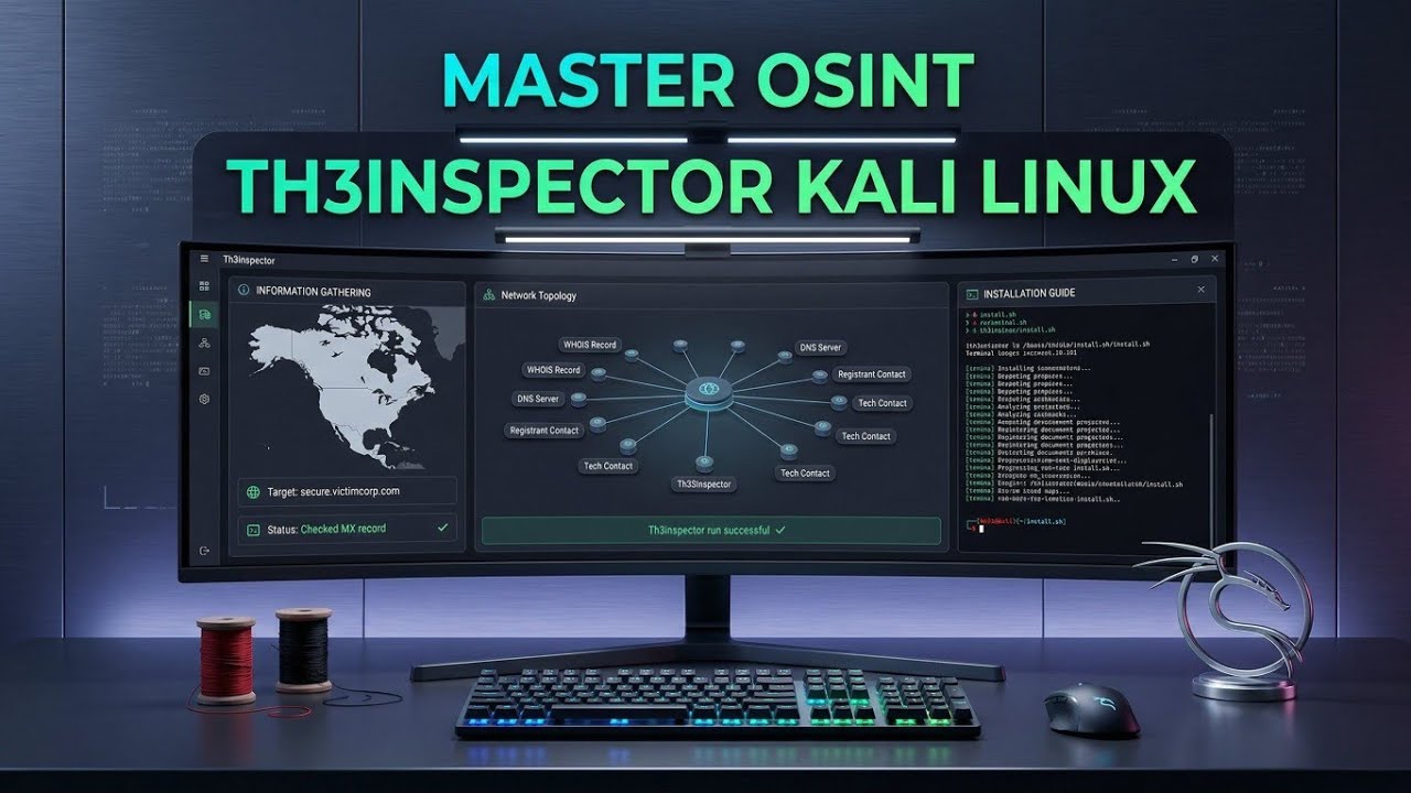 Automate Passive Reconnaissance | Th3inspector Kali Linux Guide 🌐🛡️