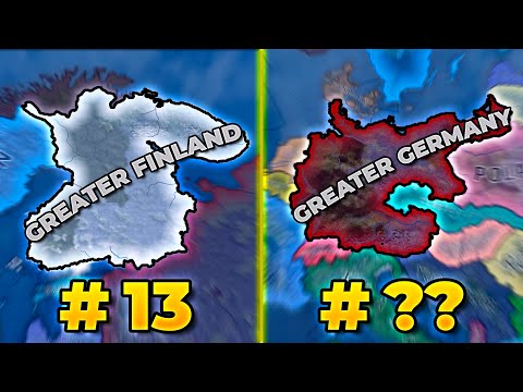 Every "Greater" Nation in Hearts of Iron 4 From Smallest to Largest