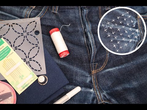 Sashiko Denim Repair - What I learnt on my first attempt!
