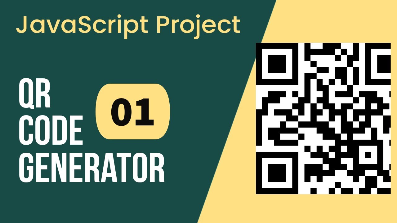 JavaScript Project. (QR code Generator) using simple HTML, CSS and JavaScript.