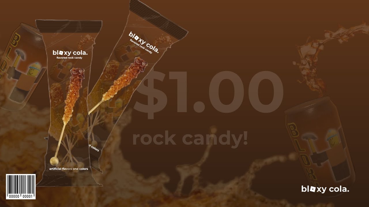 bloxy cola rock candy launch ad