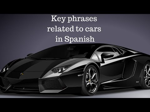 Key phrases related to cars in Spanish