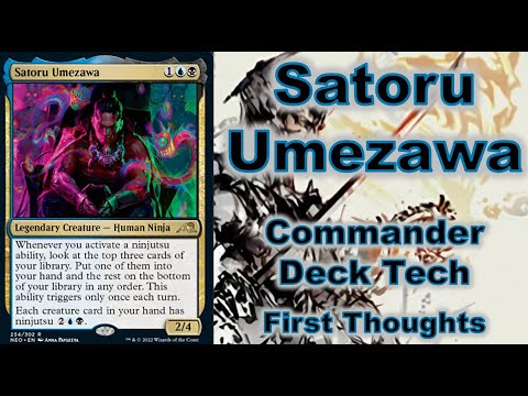 Satoru Umezawa Commander Deck Tech: First Thoughts - Kamigawa: Neon Dynasty Ninjitsu Ninja Spoiler