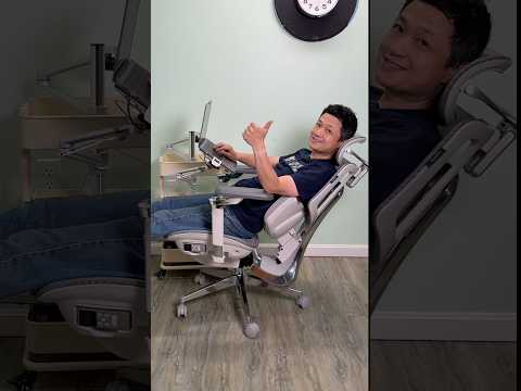 The ultimate office recliner workstation with HBADA X7 Smart Ergonomic Chair