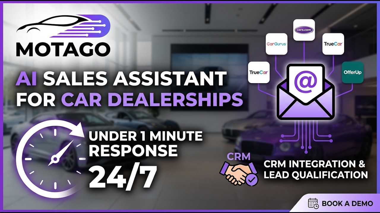 Motago AI for Car Dealerships: Under-1-Minute Lead Response + CRM Integration