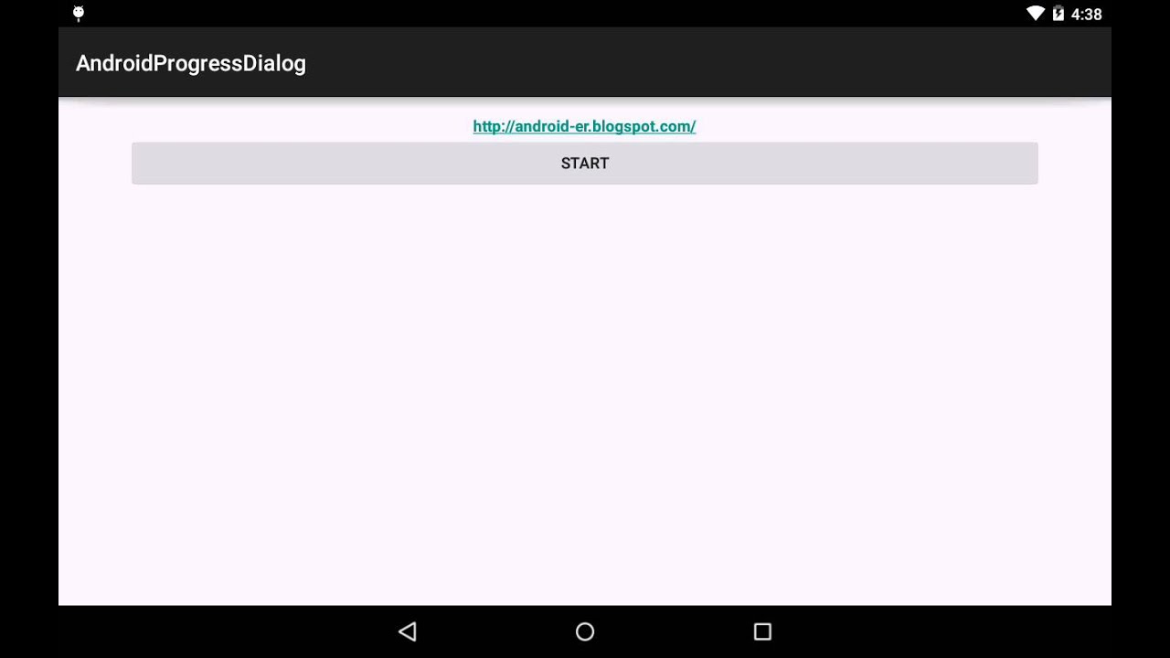Example of ProgressDialog, work with AsyncTask.