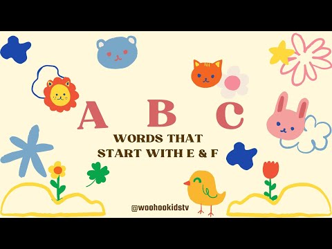 Learn ABC | E FOR EGG | Words that start with E & F | Toddlers Learning Videos | Learn Alphabets