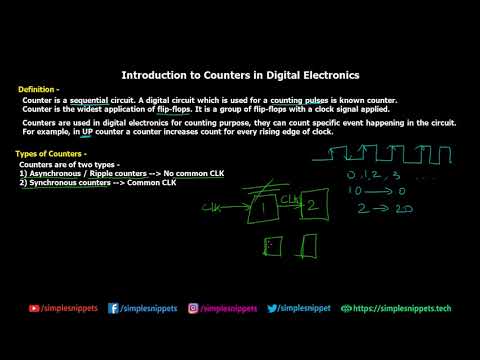 Introduction to Counters Video Lecture - Electrical Engineering (EE)