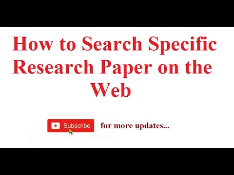How to Search Research Paper, Google Scholar, DOI, ResearchGate, Research Paper List, References