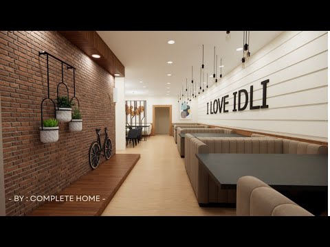 Restaurant Interior Design || South Indian Restaurant || Interior Design Idea's