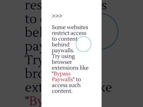 🔥 How to Bypass Paywalls Using Extensions! (Easy & Legal) #top10 #top