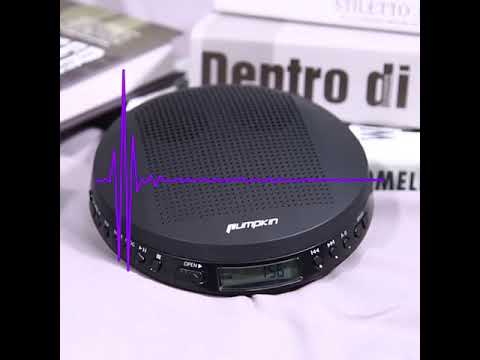 Portable CD player with dual speakers