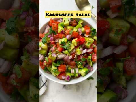 Kachumber Salad Recipe #shortsvideo #ytshorts #saladrecipe #indianfood #indiansalad #quickrecipe