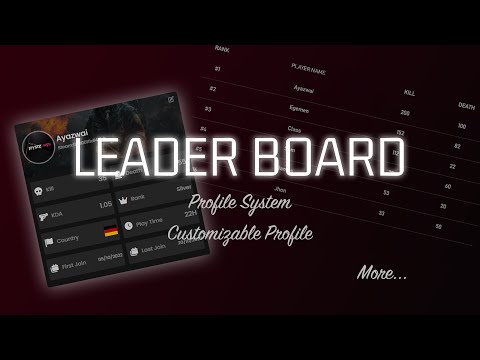 [PAID] Advanced Leaderboard | Customizable Profile, Etc. [STANDALONE ...