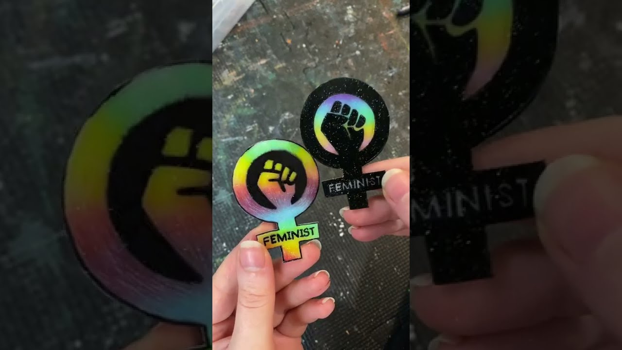 Make your own Feminist Pin!